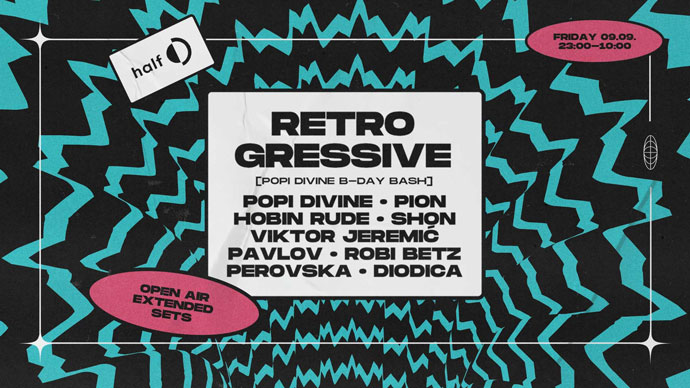 Retrogressive @ half | Clubbing kalendar